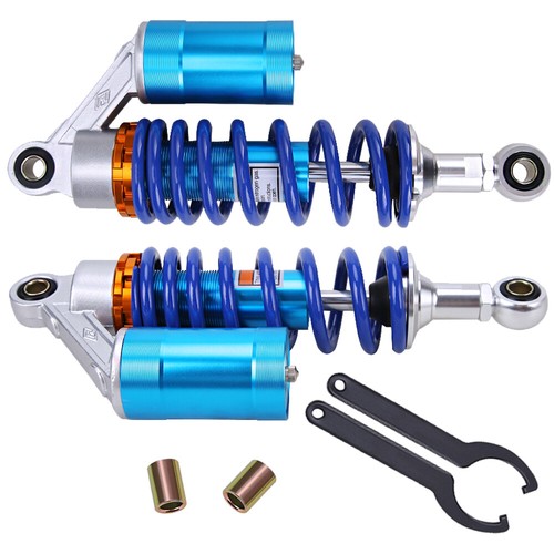 Pair 280mm 11" Motorcycle ATV Quad Rear Air Shock Absorbers Suspension ...