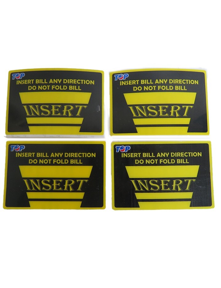 ICT Model L70 Validator Mask "Insert" Decal Stickers for bill validator ...