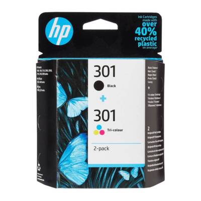 Original HP 301 Black and Colour Combo Pack Ink Cartridges for HP ENVY ...