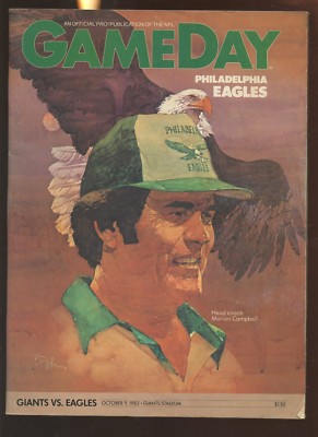 October 9 1983 NFL Program Philadelphia Eagles at New York Giants VGEX+ ...