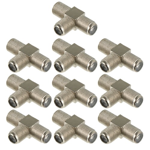10PCS TV Cable Splitters Television Coaxial Adapter Connector TV ...