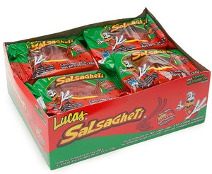 LUCAS Salsagheti Sabor Sandia 12 Paq. 288 gr. | Watermelon Flavor Hot ...