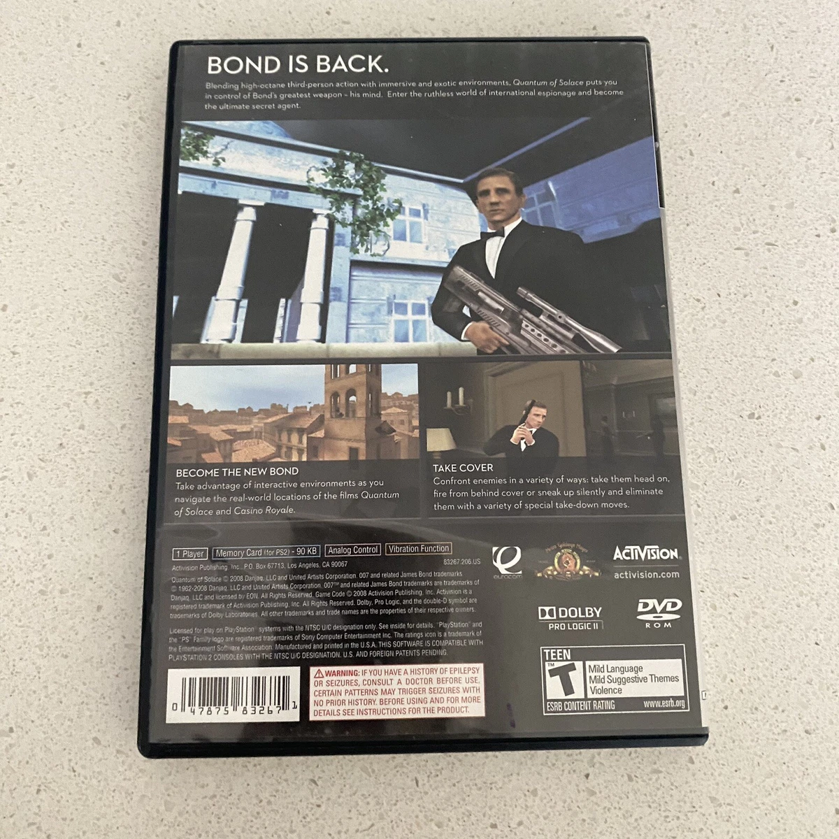 James Bond 007 Quantum Of Solace Ps2