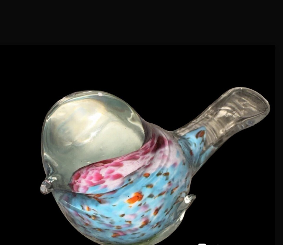 Hand Blown Glass Bird Paperweight~Sweet! | eBay