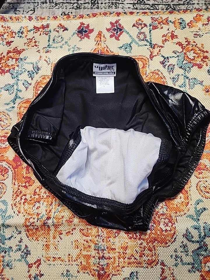 Vintage Undergear MB82 Men Sleek Contour Italian Cutaway Black Large ...