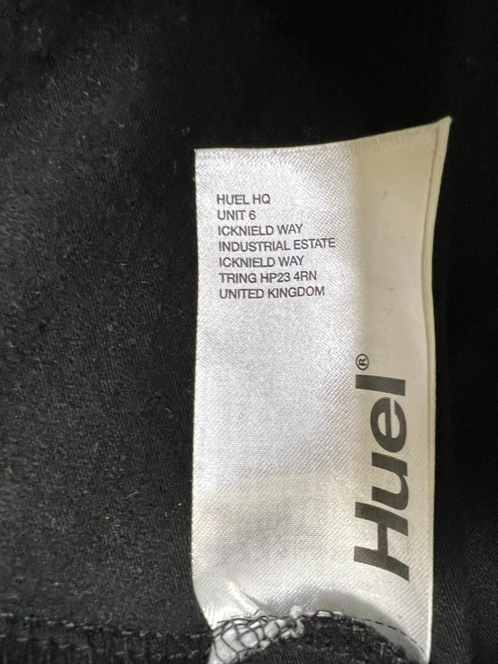 Huel Men's Black T-Shirt Logo Crew Neck Short Sleeve Cotton Stretch Tee ...