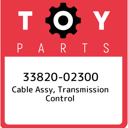33820-02300 Toyota Cable assy, transmission control 3382002300, New ...
