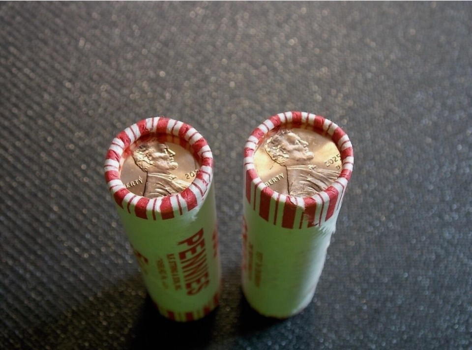(2) NEW 2025 D Lincoln Cent Uncirculated BU Bank Rolls lot of 2 | eBay
