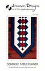 Seminole Table Runner Pattern by Terry Atkinson for Atkinson Designs | eBay