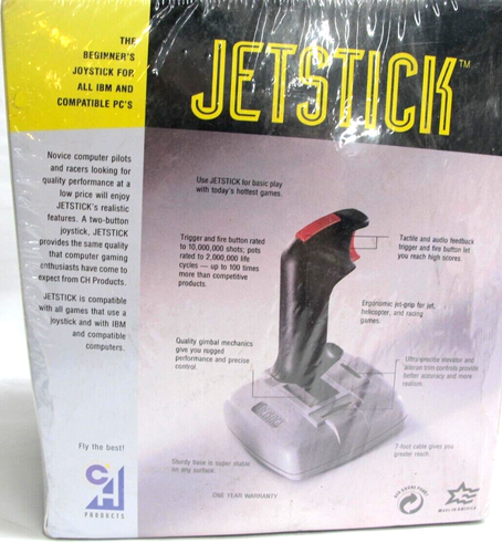 CH Products JetStick for PC's Vintage Joystick 15-pin Game Port ...