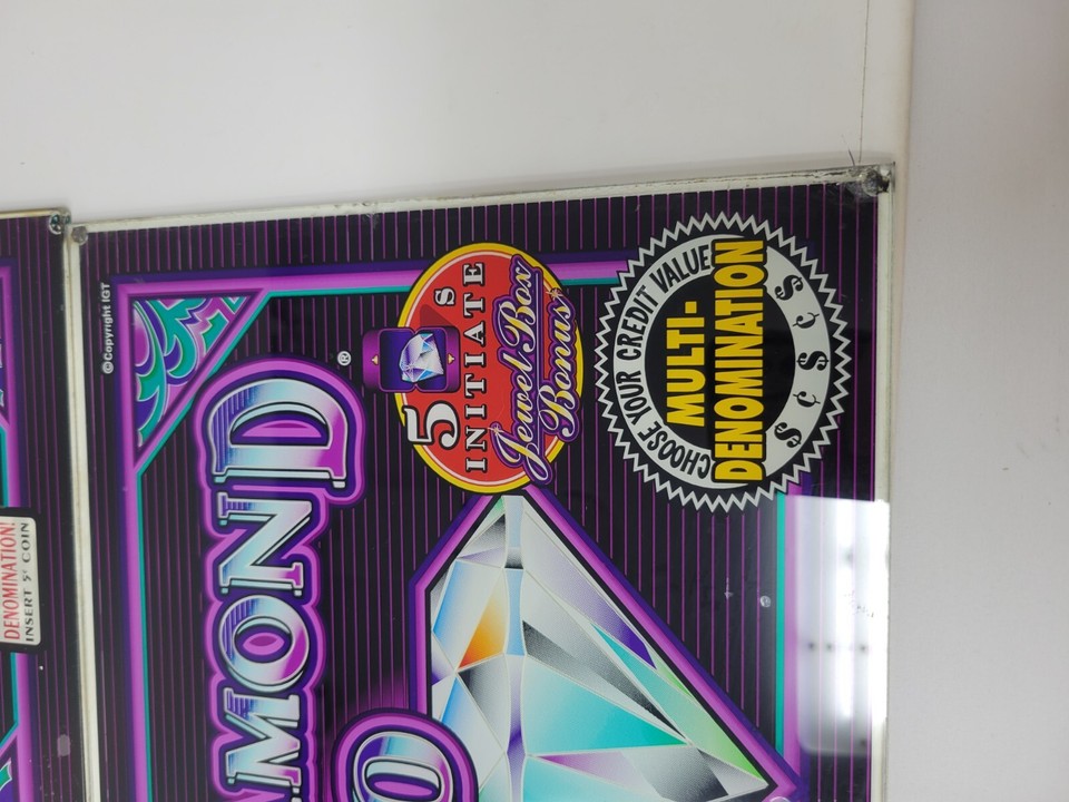 IGT Slot Machine I Game Double Diamond 2000 Slott Machine BELLY Glass ...