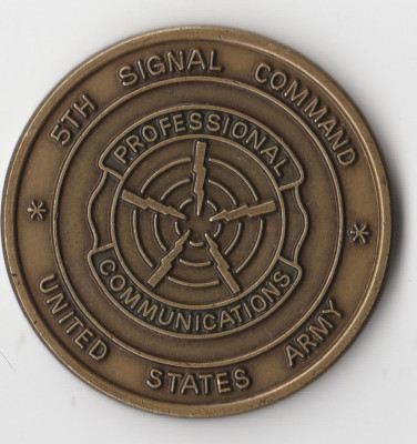 5th Signal Commanding General Europe Challenge Coin 1.5" DIA BX6 | eBay