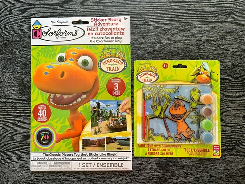 PBS Kids Dinosaur train Colorforms Sticker Story Adventure Paint ...