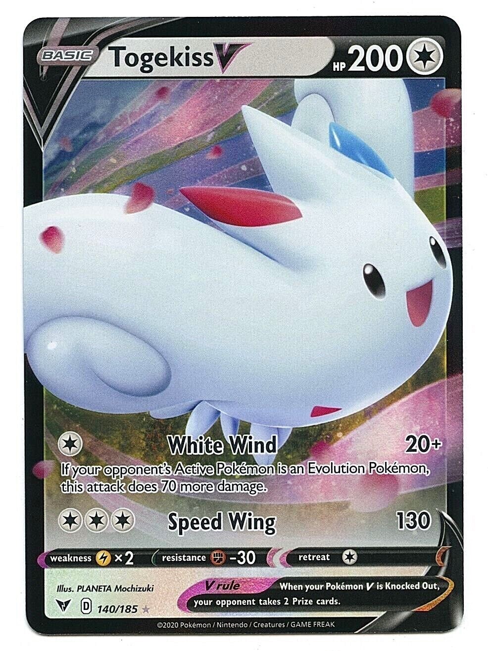 POKEMON TCG - TOGEKISS V 140/185 - VIVID VOLTAGE - HOLO ULTRA RARE | eBay