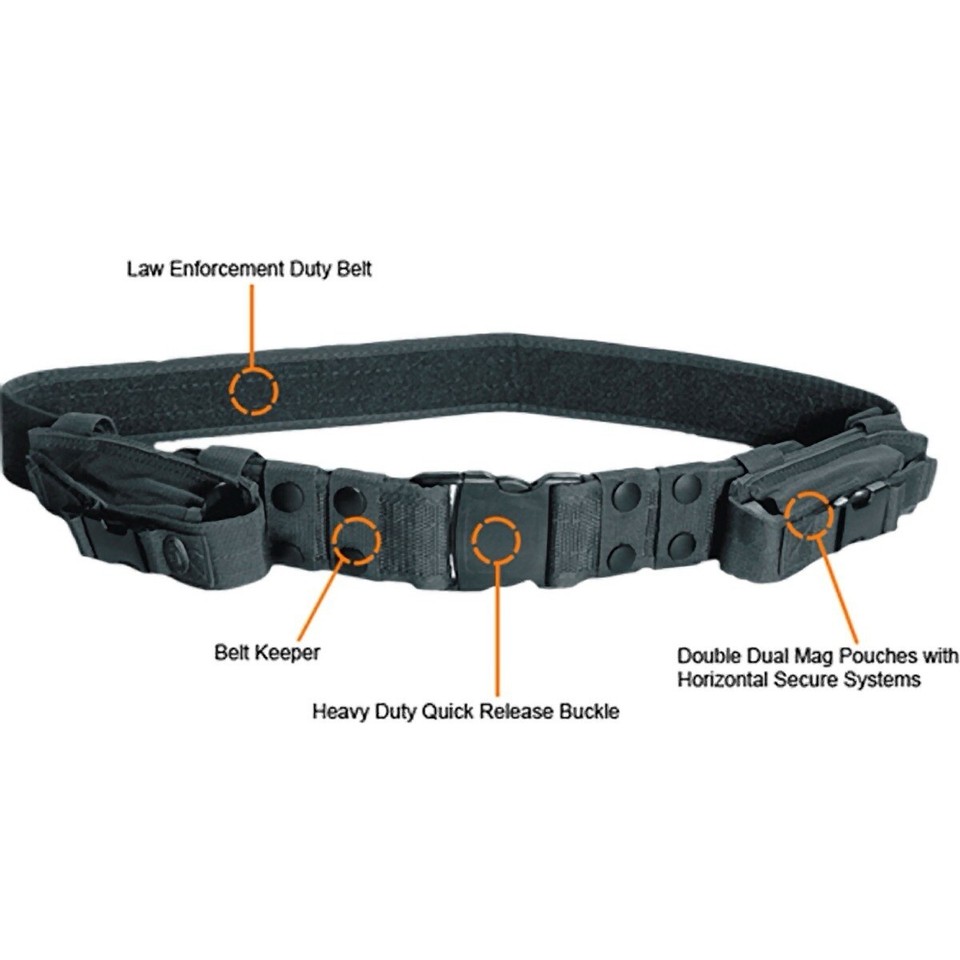 UTG Law Enforcement and Security Duty Belt, Black 30-52" Waist Black | eBay
