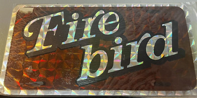 Fire bird Vanity license plate Brown NOS in plastic | eBay
