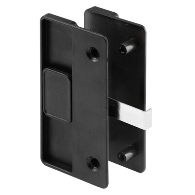 CRL Black Sliding Screen Door Latch & Pull with 3" Screw Holes 1/2 ...