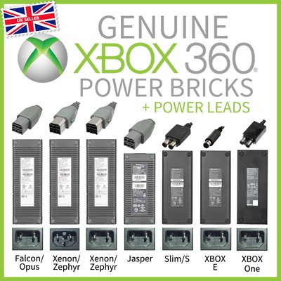 Genuine MICROSOFT XBOX 360 CONSOLE POWER SUPPLY BRICK's - 7 Types ...