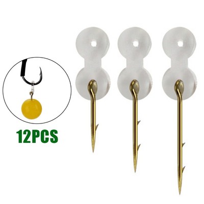 12pcs Bait Spike Carp Fishing Bait Sting Boilies Pin Corn Ronnie Hair ...