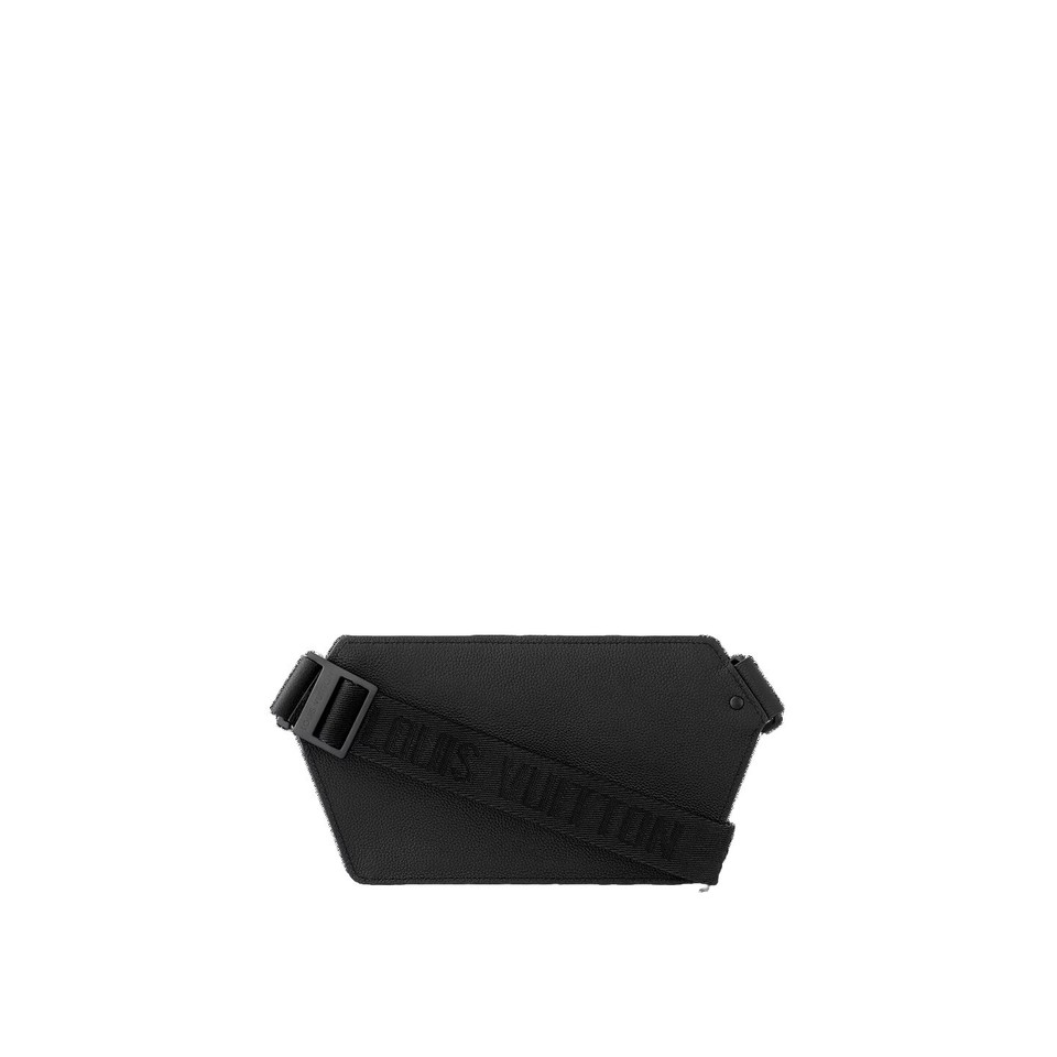 reserve Louis Vuitton Take Off Sling Bag LV Aerogram Black Calfskin ...
