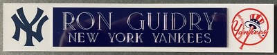 RON GUIDRY NEW YORK YANKEES NAME PLATE | eBay
