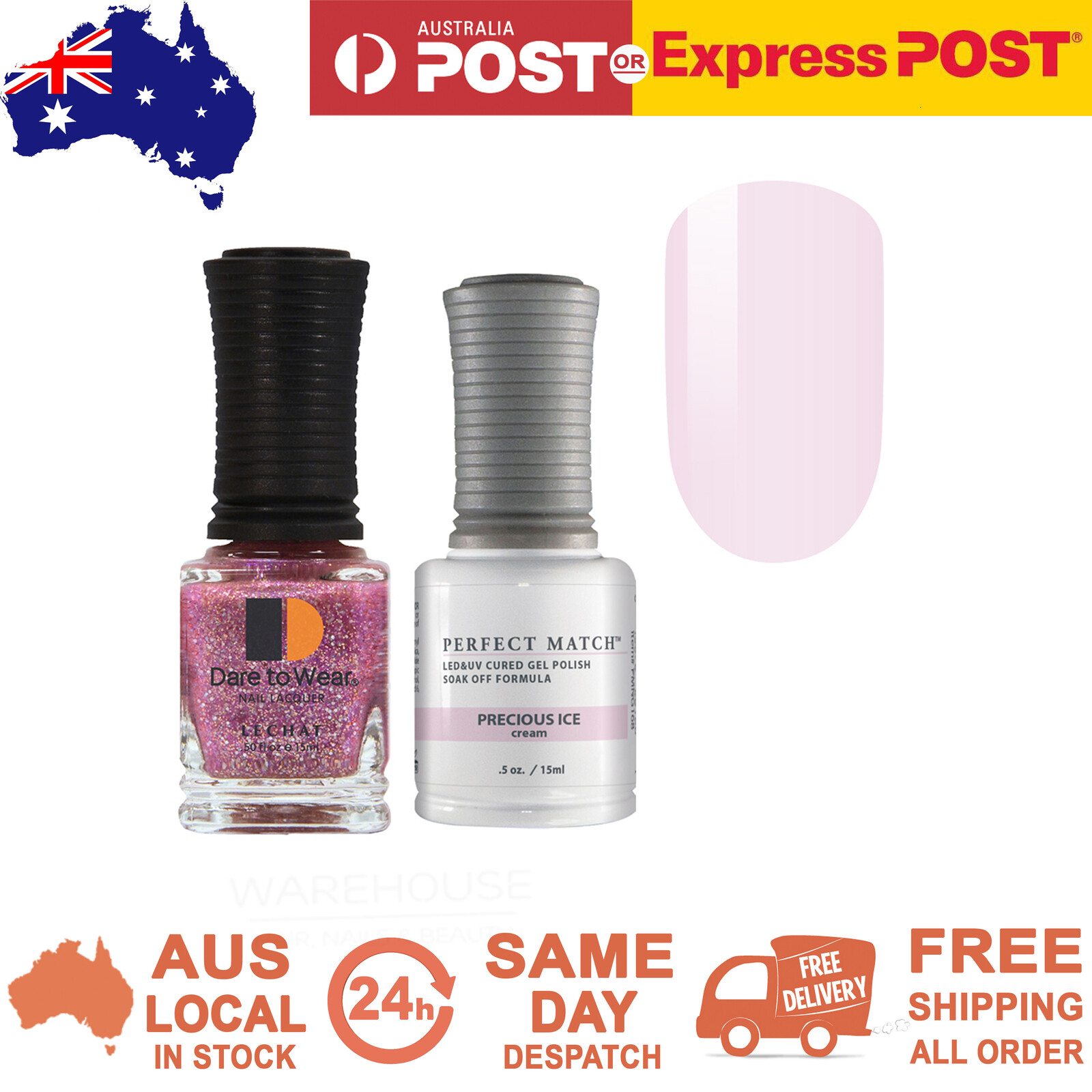 Perfect Match Gel Polish UV LED & Nail Lacquer Duo PMS168 Precious Ice ...