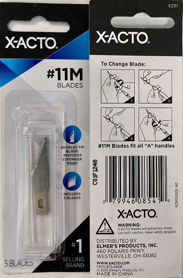 X-ACTO Replacement Knife Blades #2 #11 #11M #28 Z-Series 5 Pack ~ YOU ...