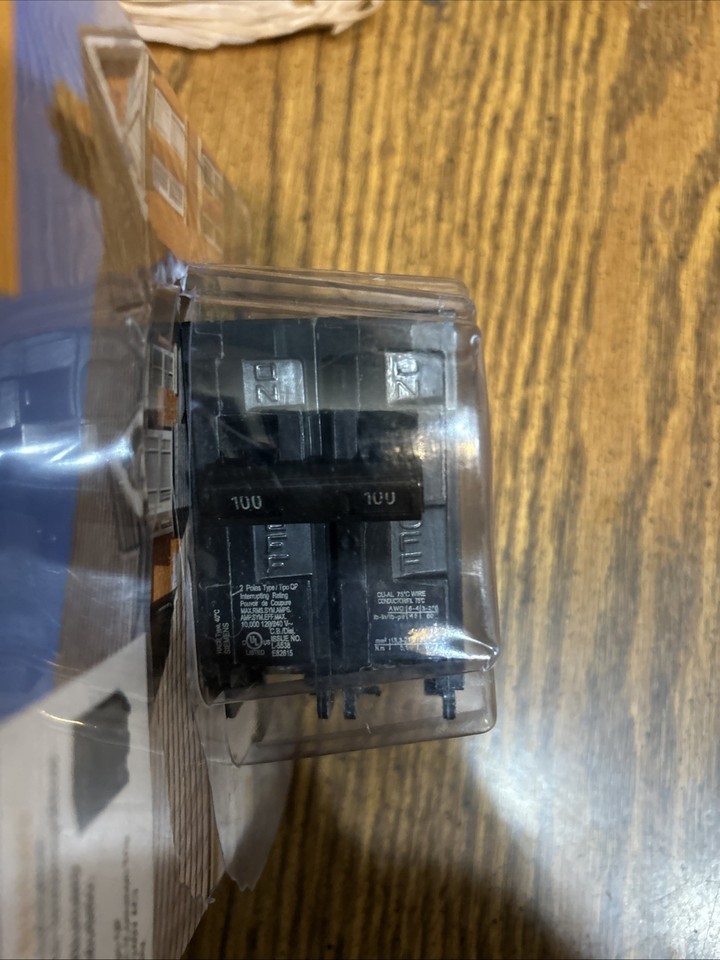 Siemens Q2100 Q2100P 2 Pole 100 Amp 240V Type QP Silk Screen Circuit ...