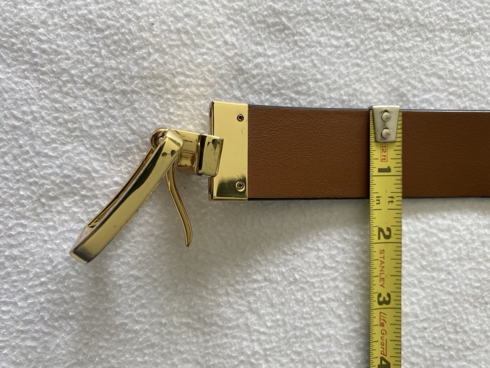Lauren Ralph Lauren Reversible Black/Brown Leather Belt Gold Buckle ...