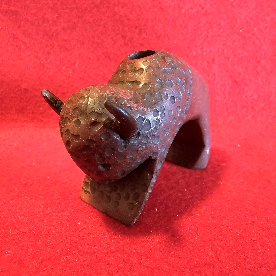 Vintage Catlinite Pipestone Buffalo Pipe | eBay