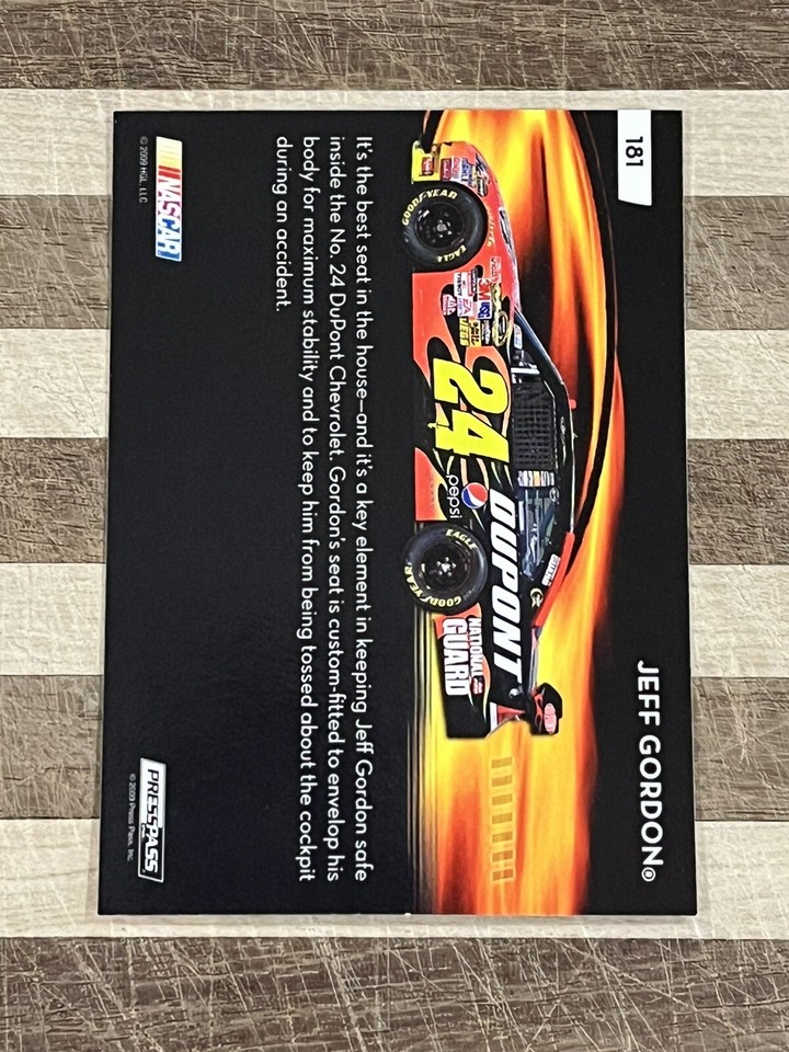 2009 Press Pass Racing Firewall Jeff Gordon Gold Card #181 | eBay