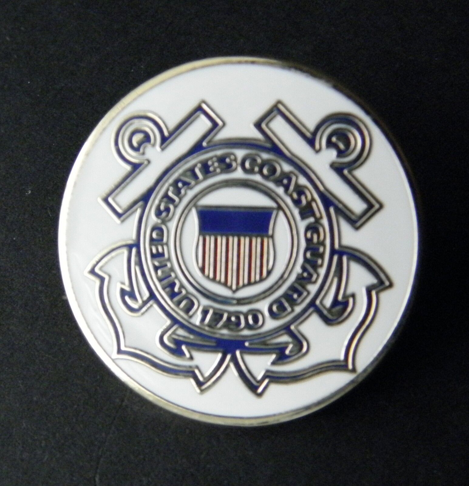 US COAST GUARD USCG ANCHORS USA ROUND LAPEL PIN BADGE 1 INCH | eBay