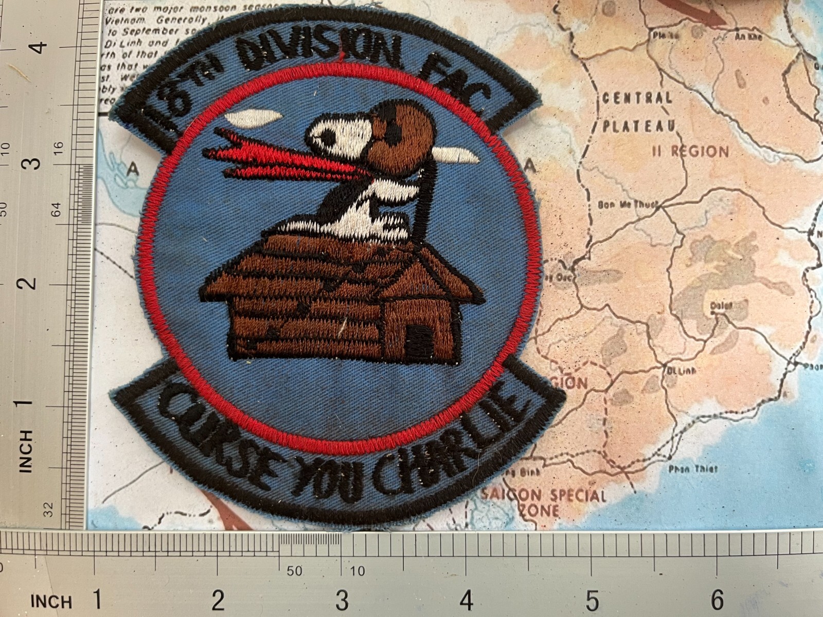 Patch , snoopy dog , snoopy patch , bien hoa patch , vietnam war patch ...