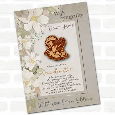 Cute Little Cupid Sympathy Sorry For Your Loss Personalised Gift Pocket ...