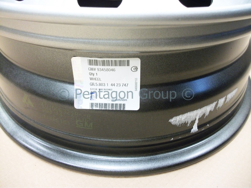 Genuine Vauxhall Vivaro B Trafic 2015-> Silver 16" Road Wheel Rim ...