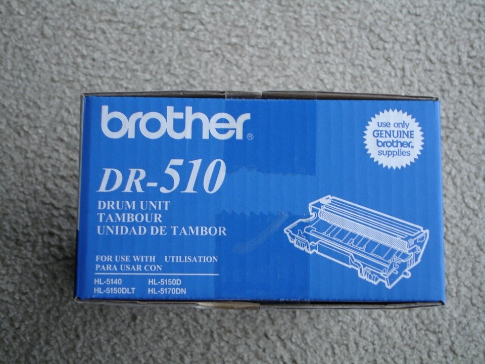 GENUINE BROTHER DR-510 DR510 DRUM UNIT BRAND NEW 12502609698| eBay
