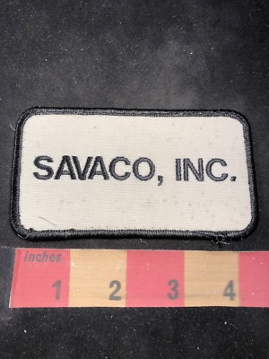 Vtg SAVACO INC. Advertising Patch 87N5 | eBay