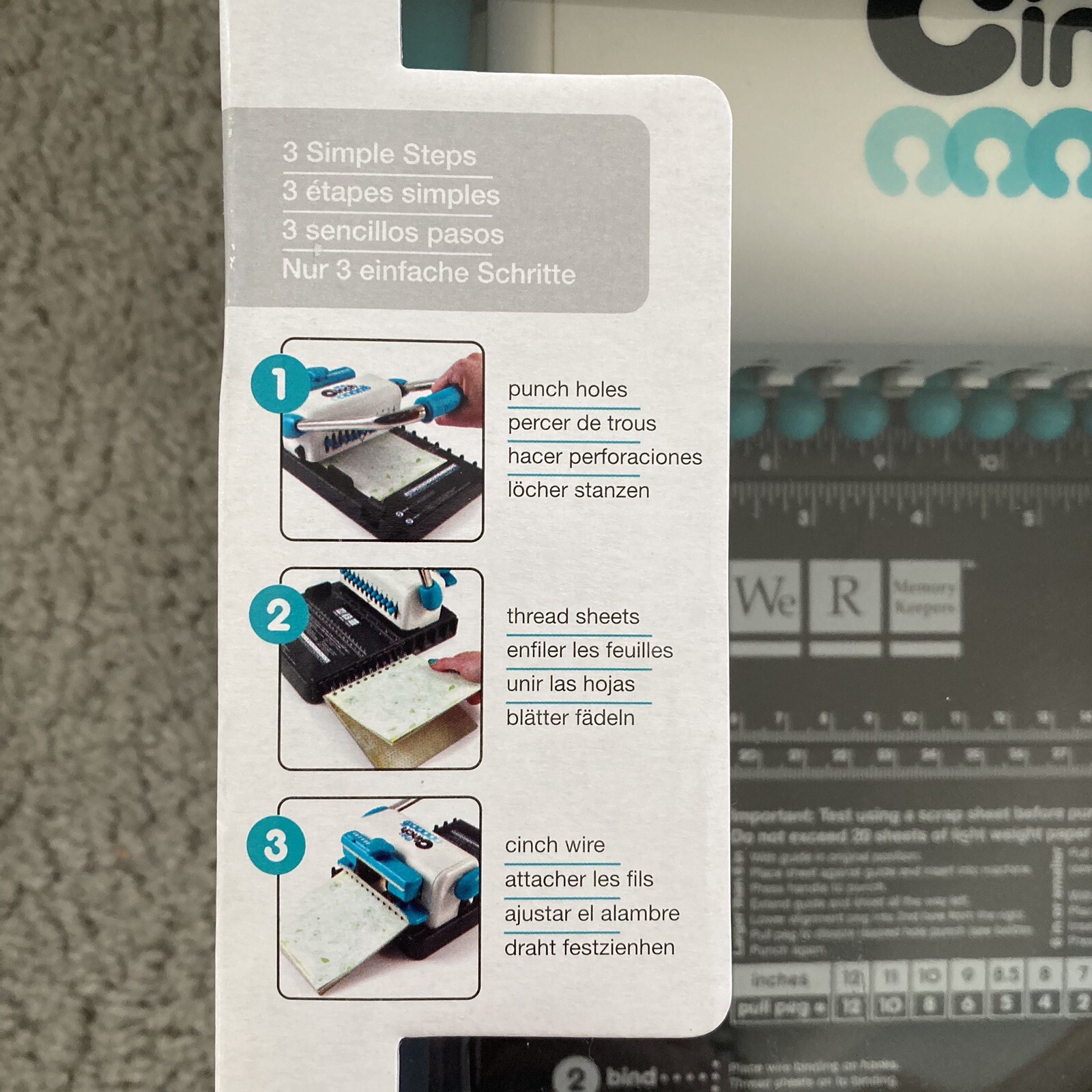 We R Memory Keepers 710509 The Cinch Book Version 2 Binding Machine for ...