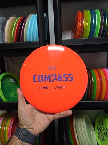 Latitude 64 Gold Ice Compass Orange 177g Midrange Golf Disc Trilogy ...