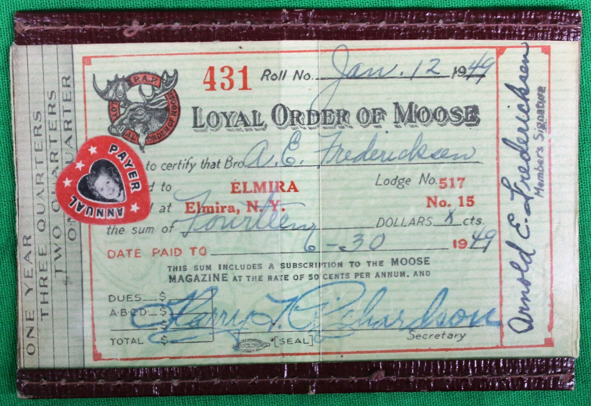 Moose Membership Card