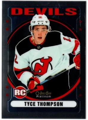 2021-22 O-Pee-Chee Platinum Retro Rookie #R-89 Tyce Thompson New Jersey ...