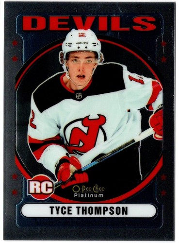 2021-22 O-Pee-Chee Platinum Retro Rookie #R-89 Tyce Thompson New Jersey ...