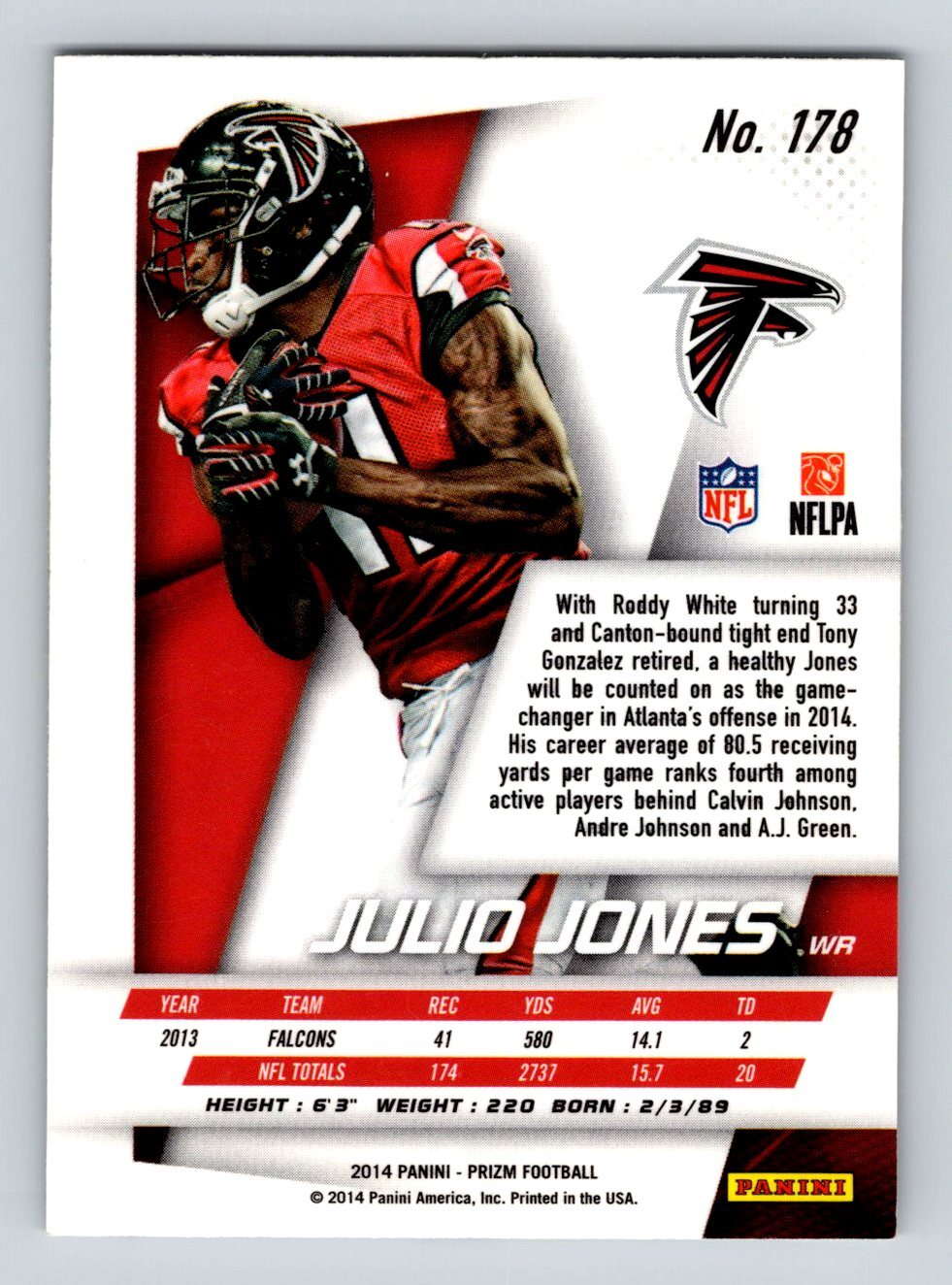 2014+Panini+Prizm+-+%23178+Julio+Jones for sale online | eBay