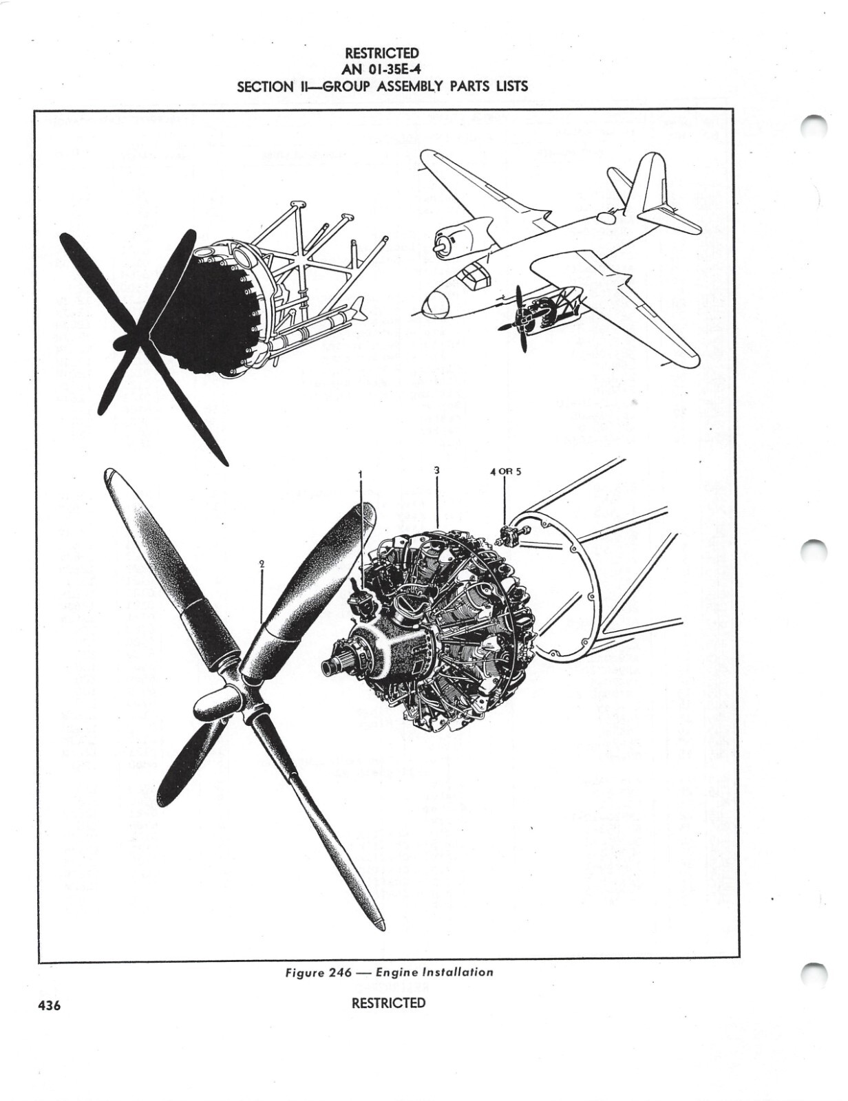 B-26B, B-26C, B-26F, B-26G, JM-1, -2 1944 Parts Catalog Flight Manual ...