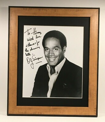 O. J SIMPSON hand signed autograph & special dedication! | eBay