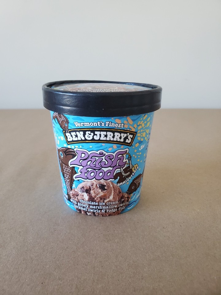 Phish Food Jim Pollock Limited Edition Ben & Jerry’s 4 Empty Pints | eBay