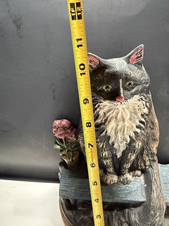 Beautiful CAST Iron Cat Door Stop - Large Size | eBay