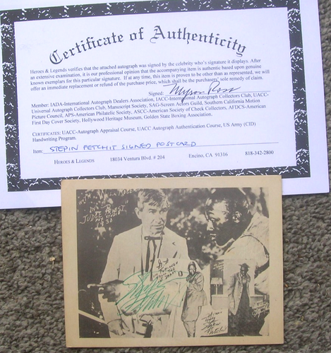 STEPIN FETCHIT "JUDGE PRIEST" VINTAGE AUTOGRAPH PHOTO CARD | eBay