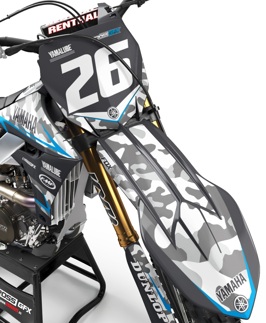 2005 2006 2007 YZ 125 250 Graphics Kit For YAMAHA YZ125 YZ250 Polisport ...