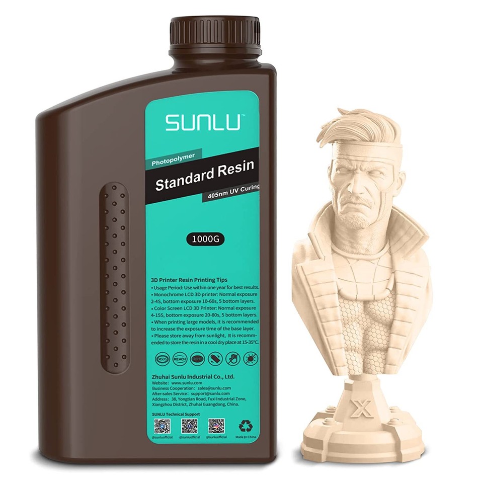 SUNLU 3D Printer Resin 1000G Standard/Standard Plus/ABS-Like/Water ...